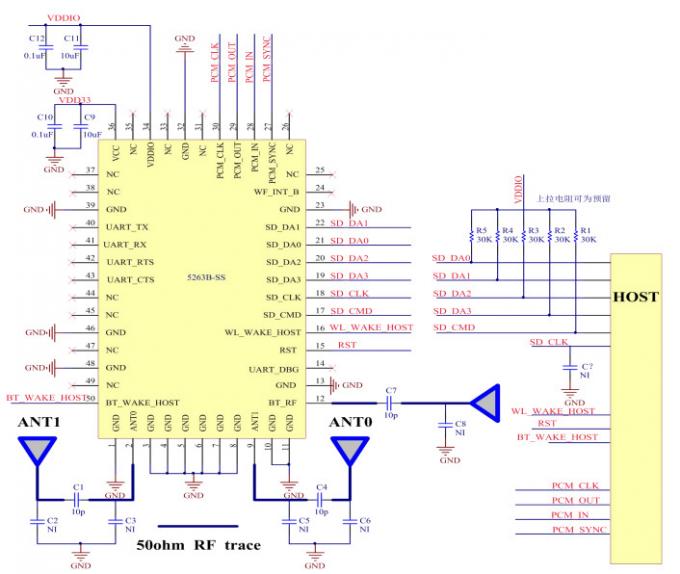 MTK MT7663 Bluetooth V5.0 Wireless Transceiver Module 867Mbps